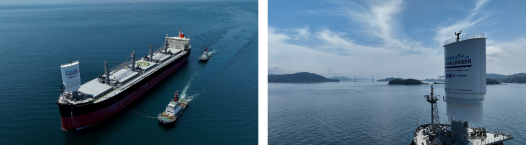 ウインドチャレンジャー（硬翼帆式風力推進装置）搭載2隻目ばら積み船「Green Winds」が竣工 | 商船三井ドライバルク株式会社